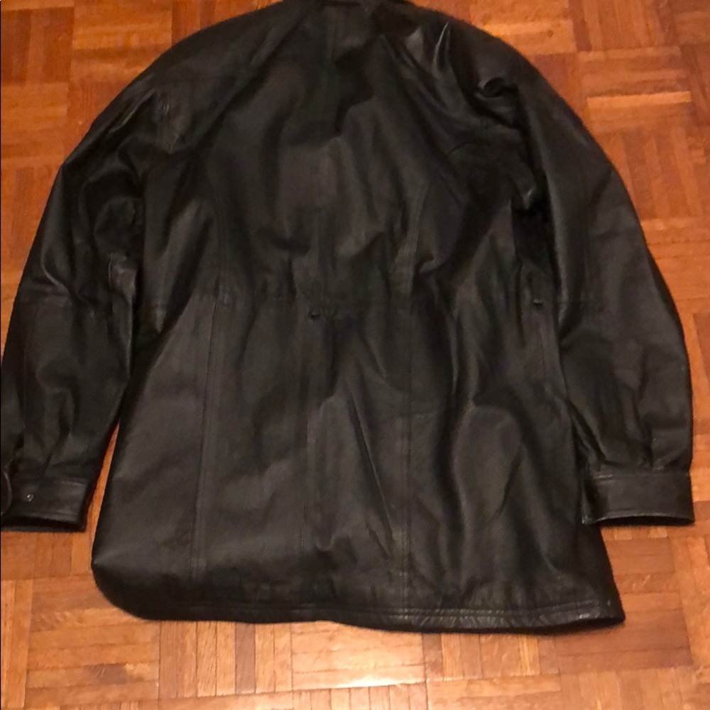 Thick Sergi Platini Leather Coat W/Removable Liner - Gem